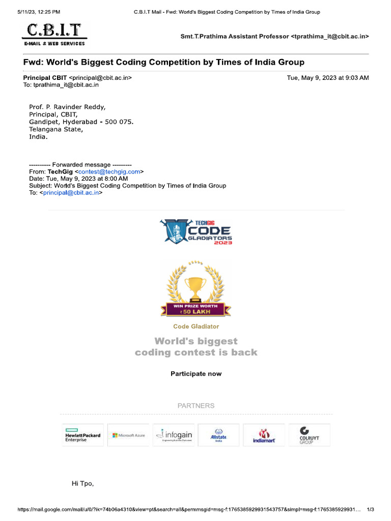 Techgig Code Gladiators | PDF