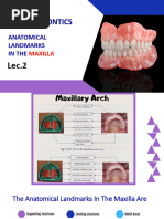 Complete Denture Anatomical Landmarks | PDF | Dentures | Lip