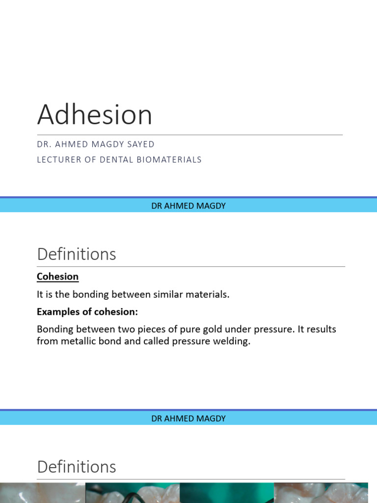 04 Adhesion | PDF | Wetting | Adhesive