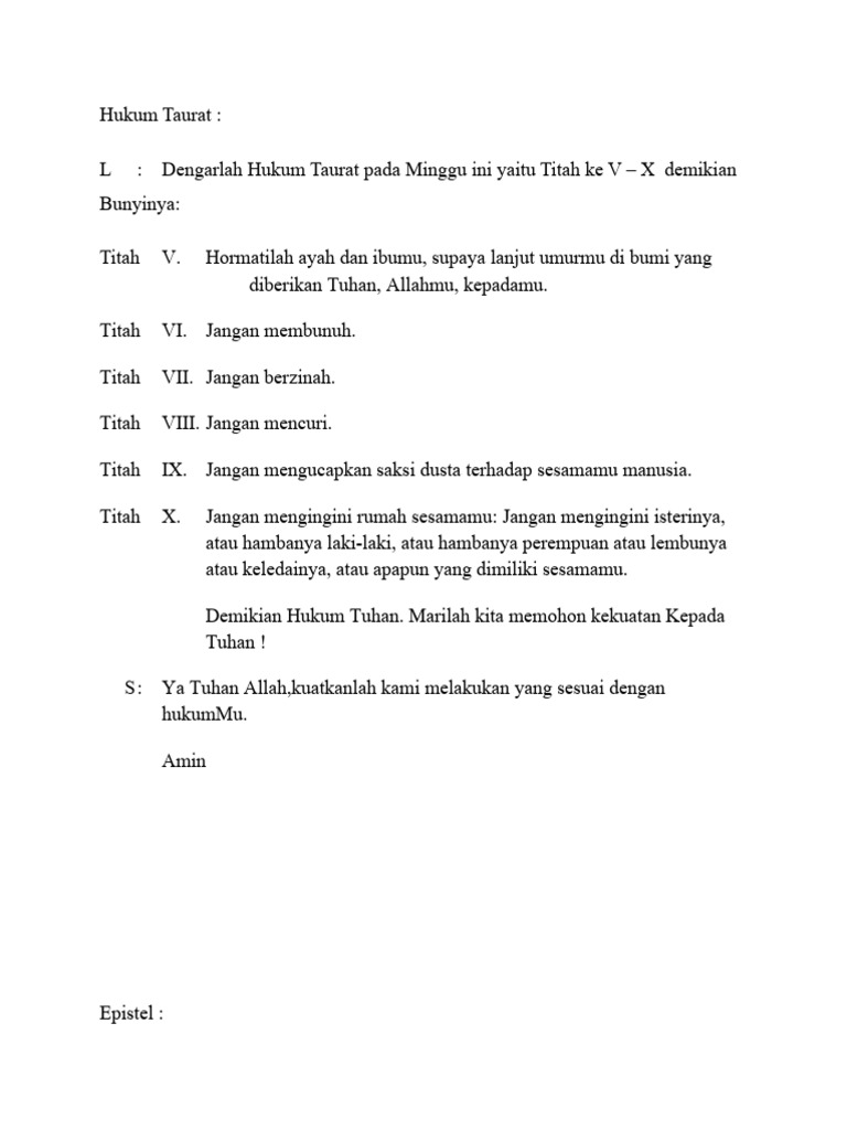 Hukum Taurat | PDF