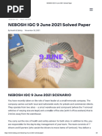 Nebosh How To Answer Cenario Based Assessments | PDF | Knowledge | Question