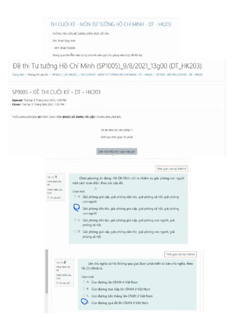 SP1005 TuTuongHCM Final HK203 | PDF