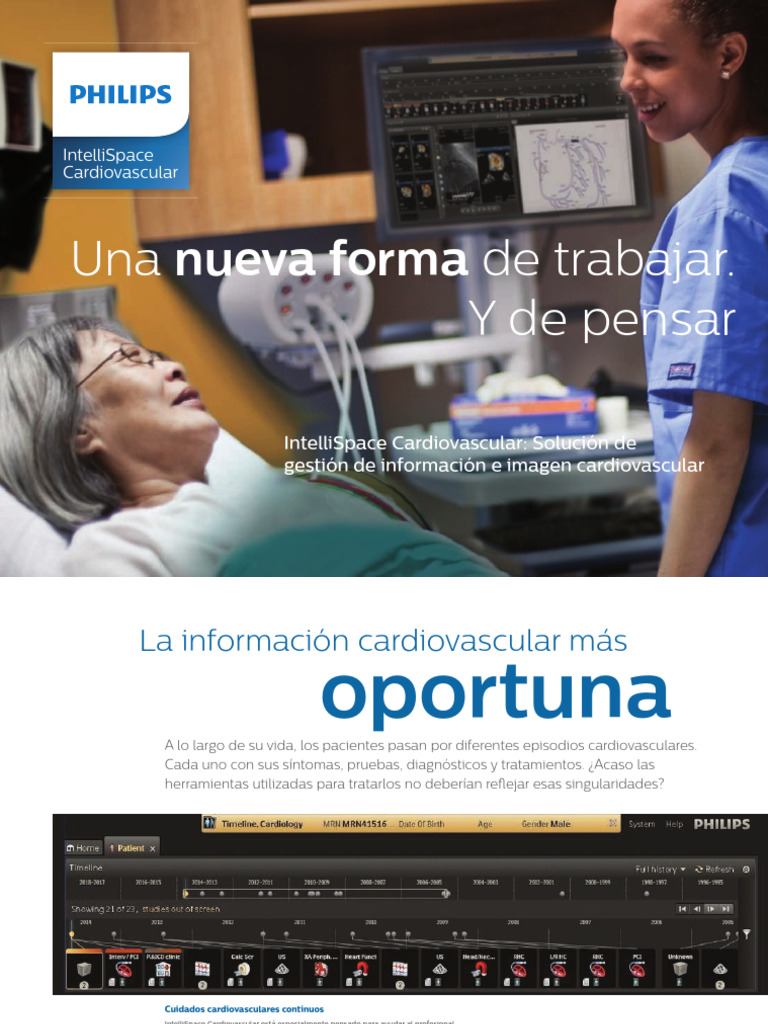 Intellispace Cardiovascular Brochure Esp | PDF | Registro Electrónico ...