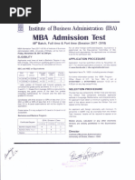 Question Pattern of IBA Admission Test - PDF Version 1 | PDF