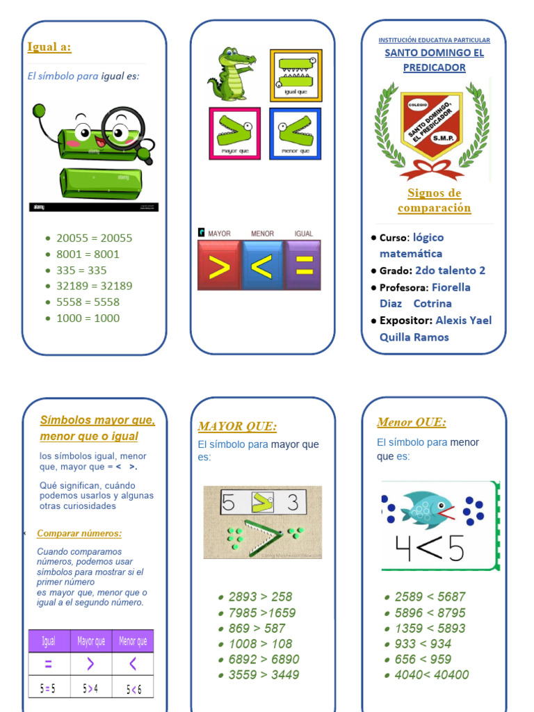Simbolos de Comparacion | PDF