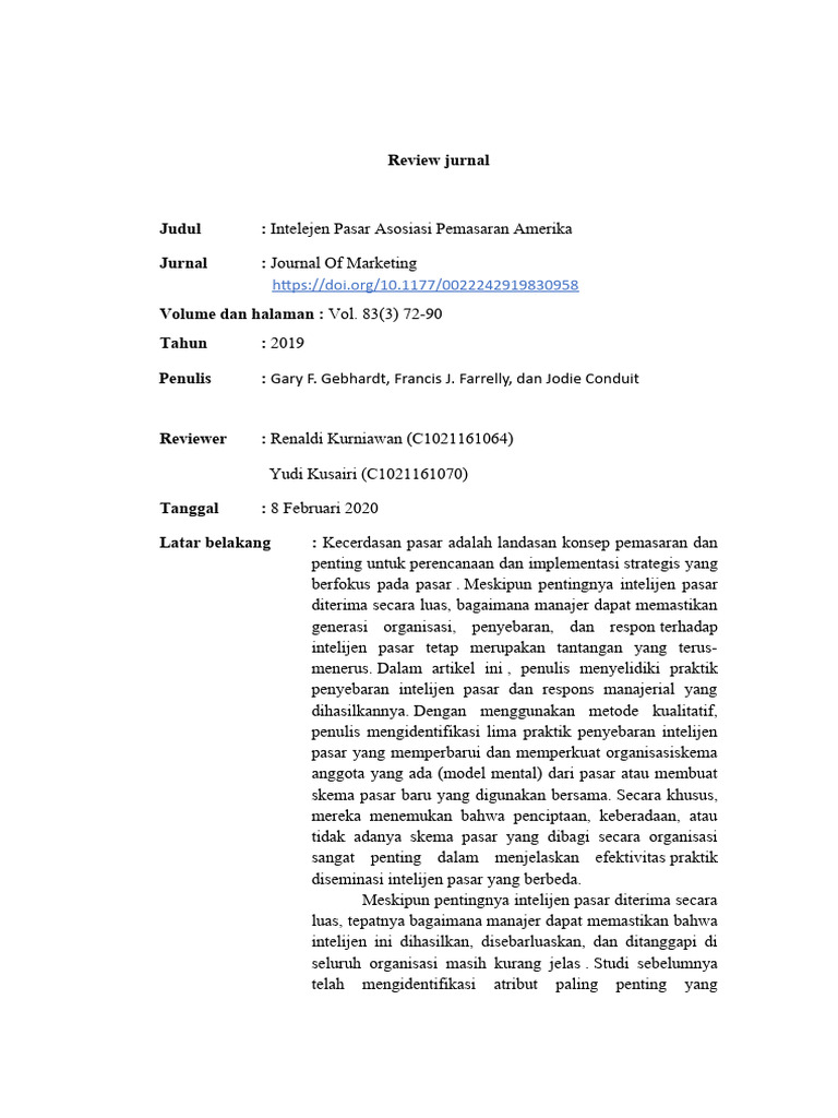 Review Jurnal Aldi 1 | PDF