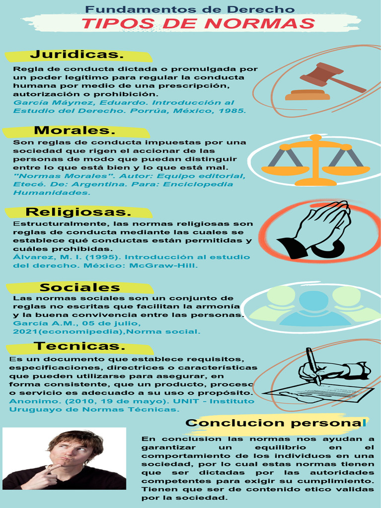 Infografia de Tipos de Normas | PDF