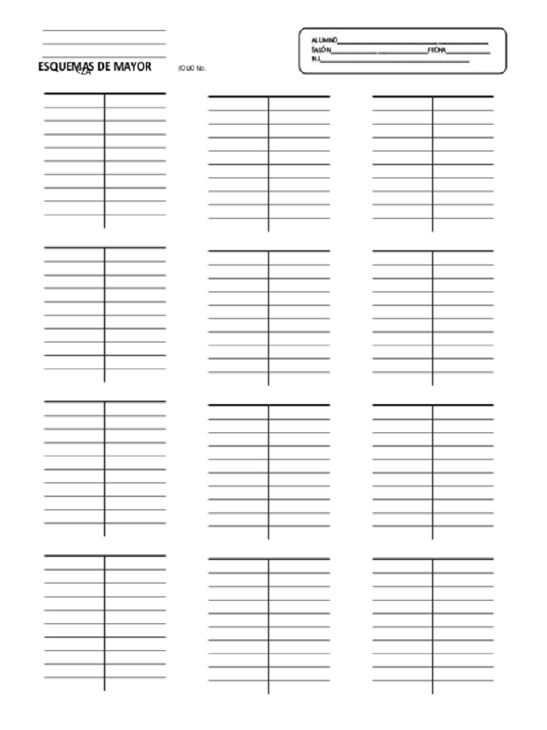Esquema de Mayor | PDF