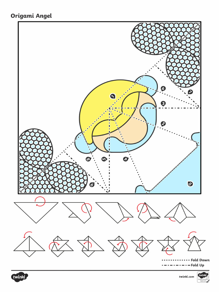 T2 T 1027 Simple Origami Christmas Angel Paper Craft | PDF