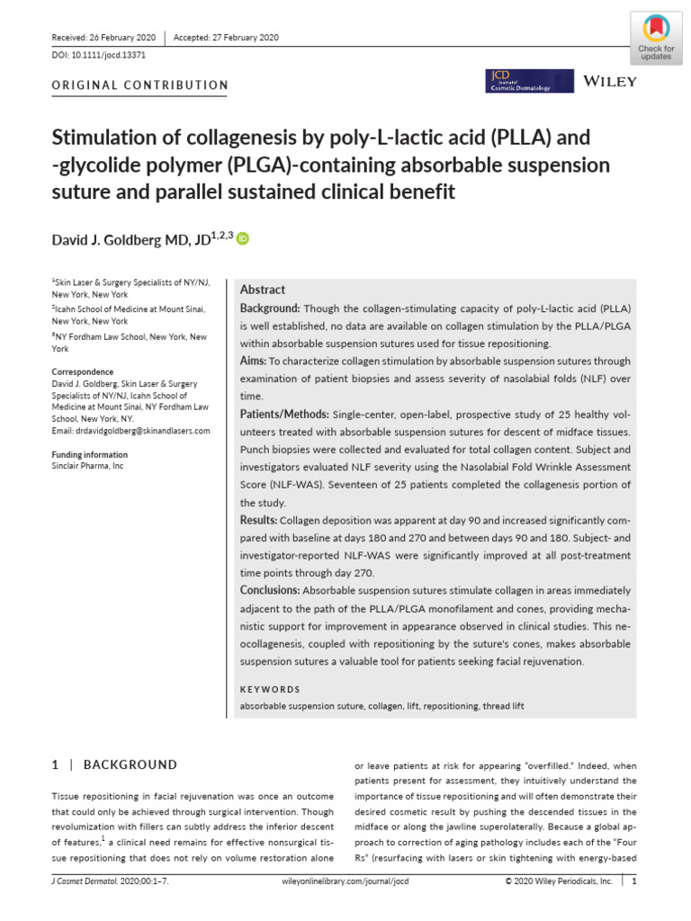 10 1111@jocd 13371 | PDF | Surgical Suture | Medicine
