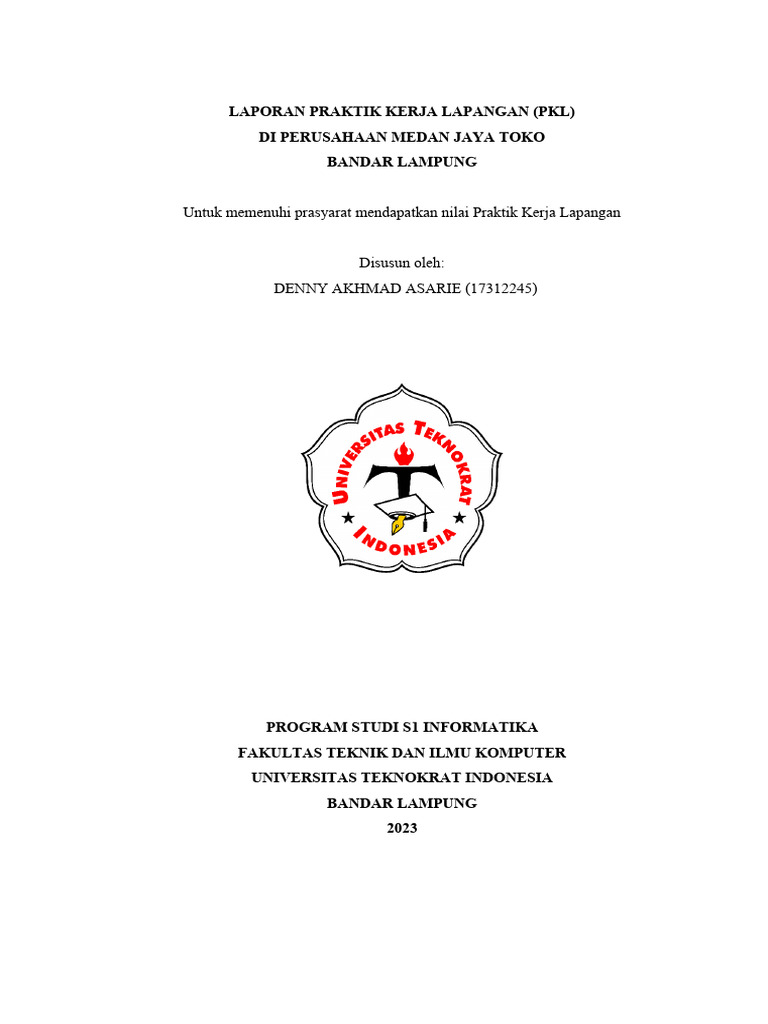 Laporan PKL - Denny Rev | PDF