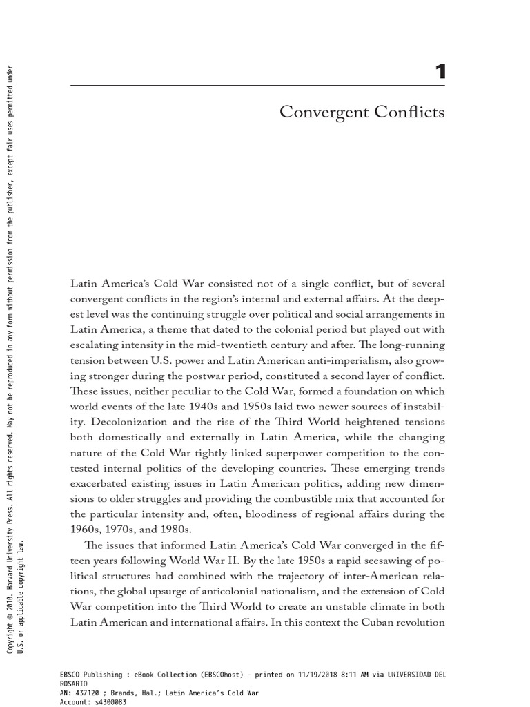 Brands-Latin America's Cold War | PDF | Latin America | Political Theories