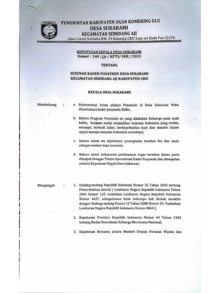 SK Kader Sukarami | PDF