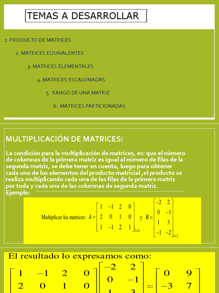 Matrices-Ii 2023-1 | PDF | Determinante | Matriz (Matemáticas)