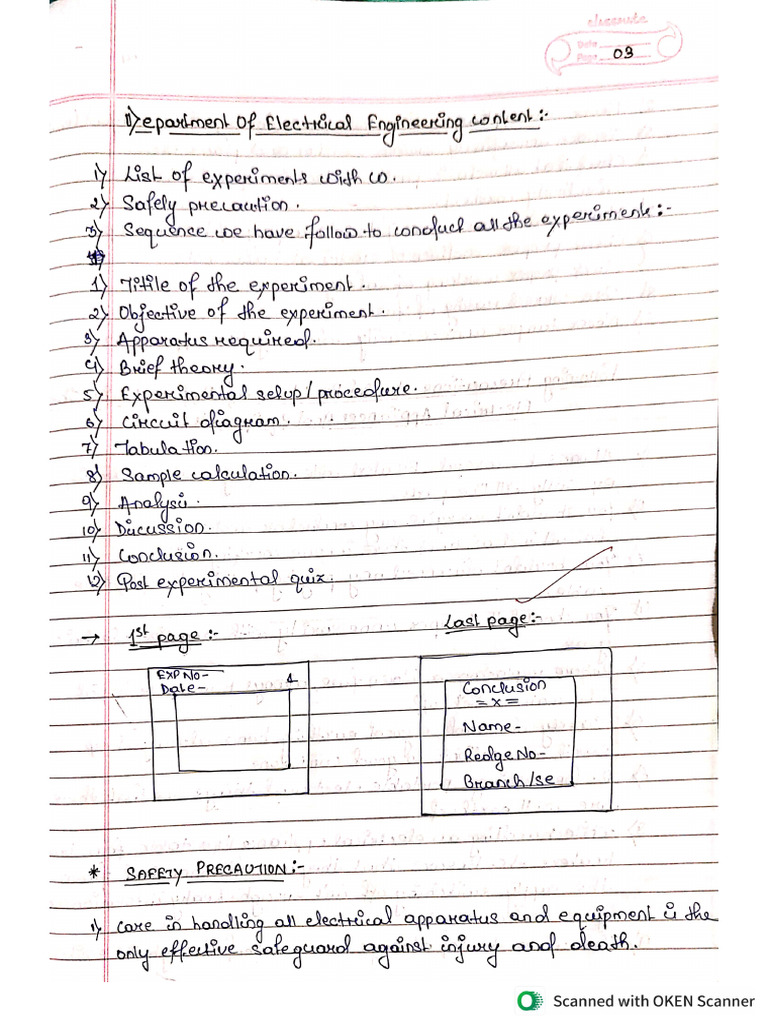 Electrical Engineering Laboratory | PDF