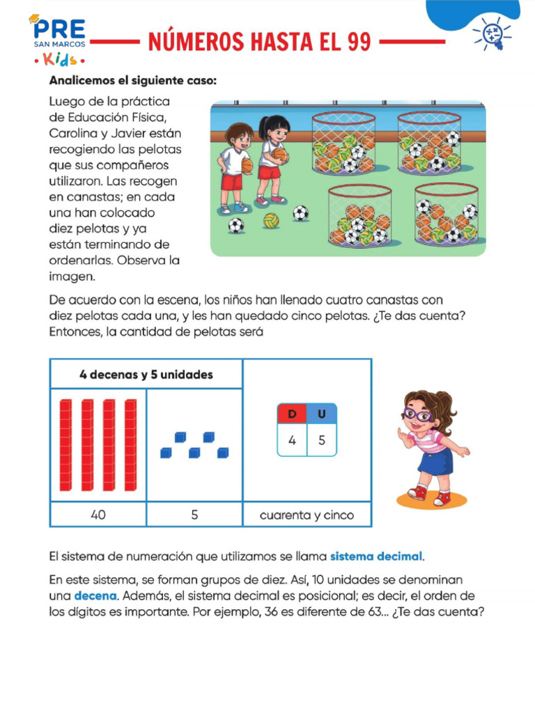 Numeros Hasta El 99 | PDF