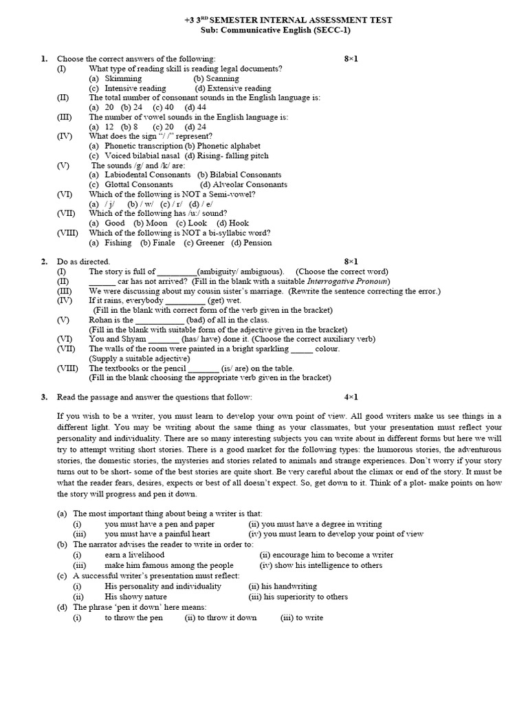 English Secc 1 Pdf Consonant Phonetics