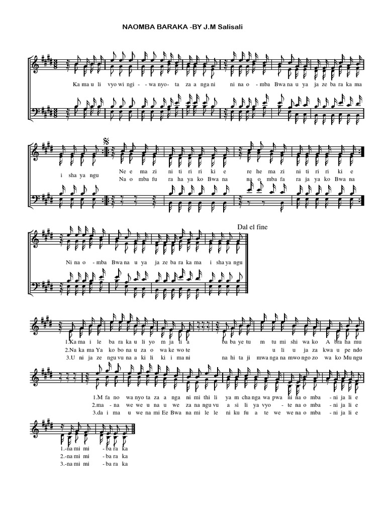 Naomba Baraka | PDF