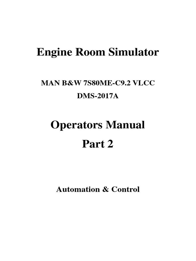 DMS-2017A Engine Room Simulator Part 2 | PDF | Rudder | Switch