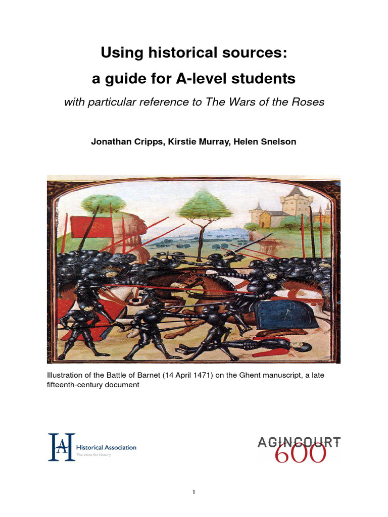 Using Sources at Alevel Wars of The Roses | PDF | Richard Iii Of ...