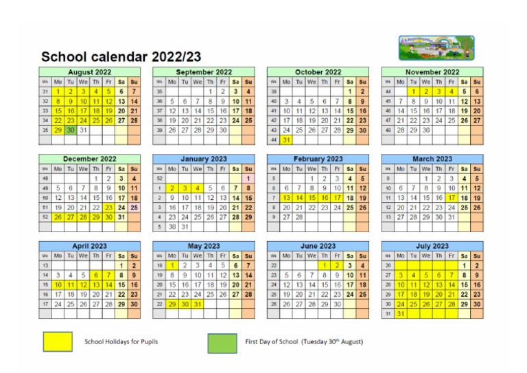 26 School Calendar 2022-23 | PDF