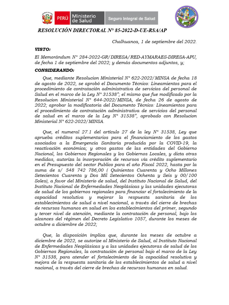 Resolucion Cas | PDF | Gobierno