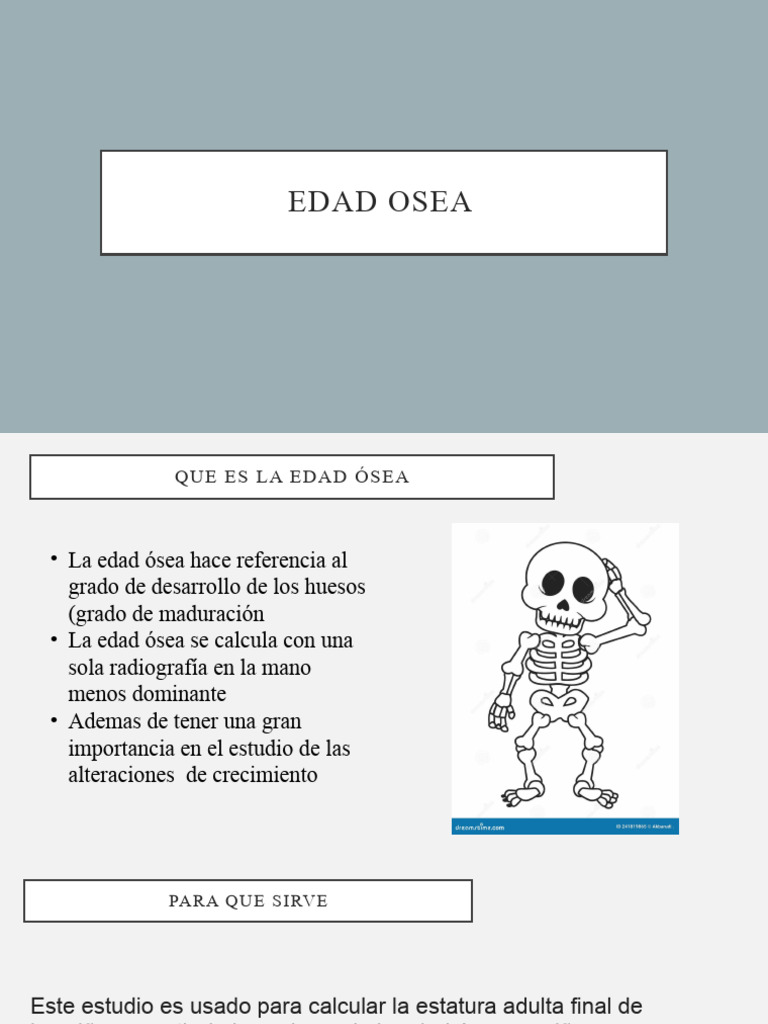 Edad Osea | PDF | Hueso | Mano