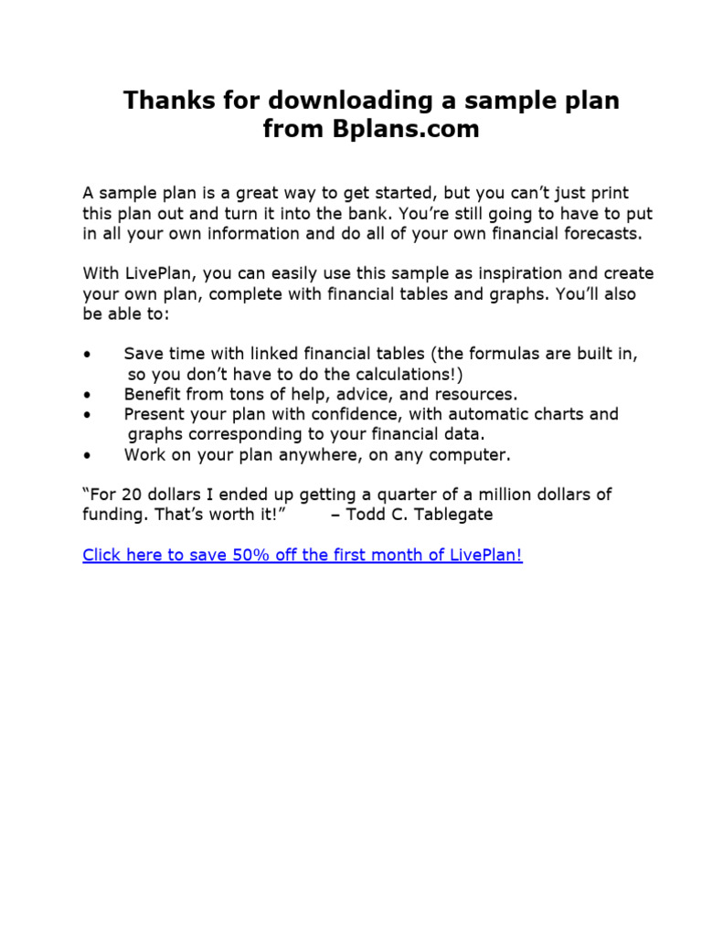 Coffee Roaster Business Plan | PDF | Coffee | Retail