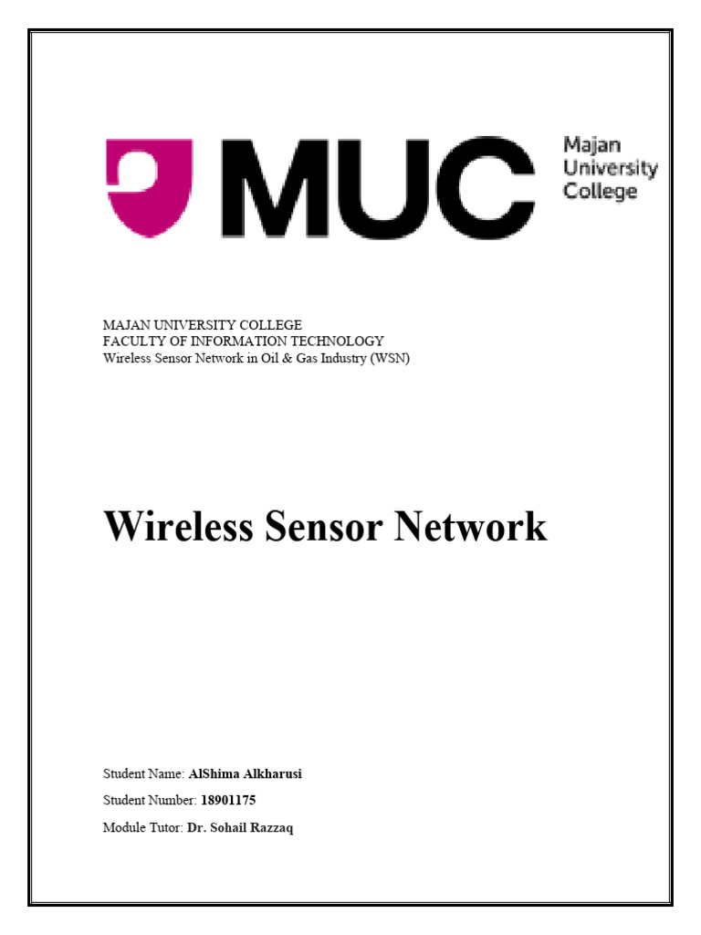 Updated Report | PDF | Wireless Sensor Network | Computer Network