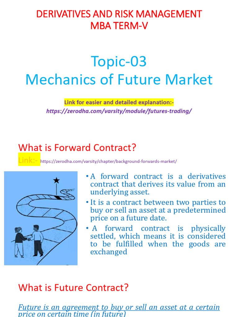 Futures and Forward Contracts Explained | PDF | Futures Contract ...