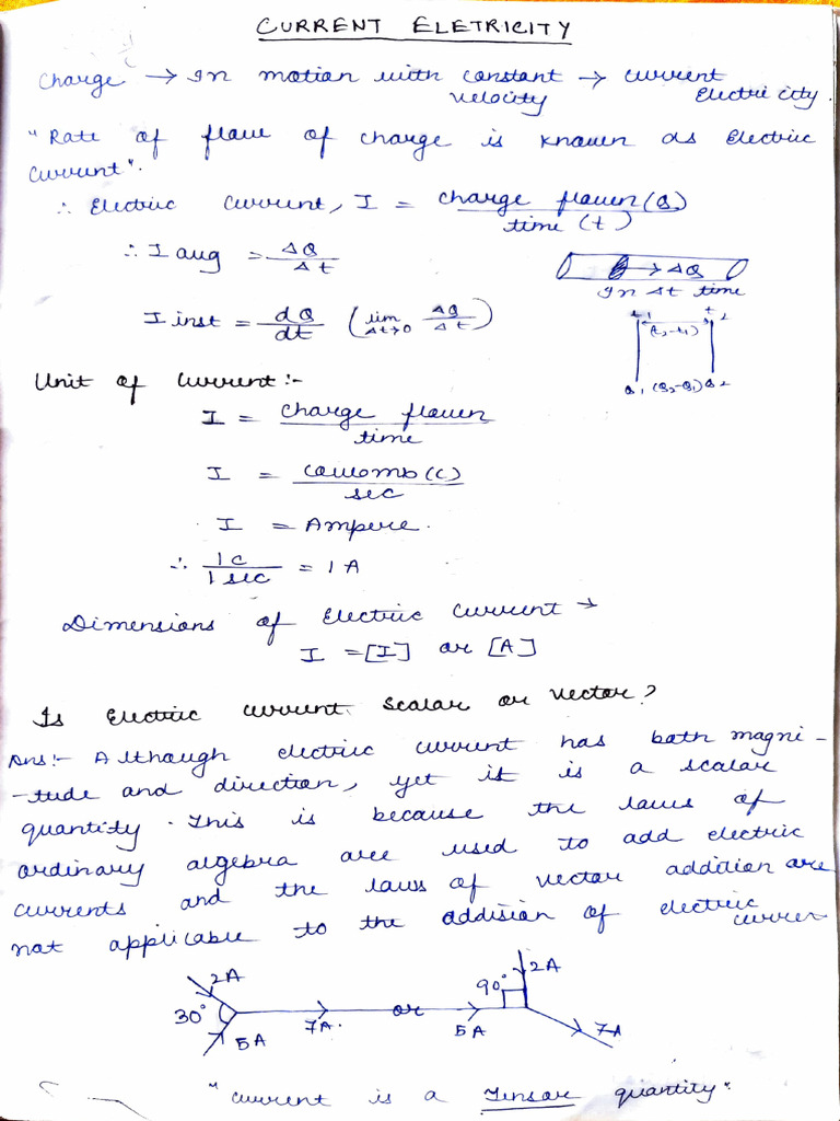 Current Electricity - 1 | PDF