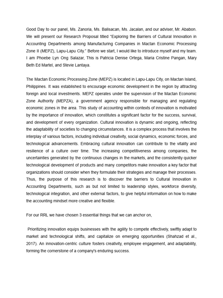 Reporting Script | PDF | Innovation | Leadership