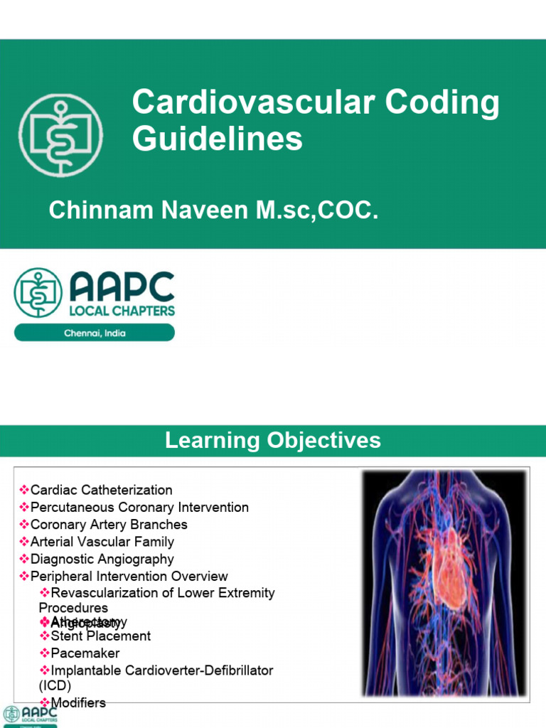 Cardiovascular System CPT | PDF | Artificial Cardiac Pacemaker | Percutaneous Coronary Intervention