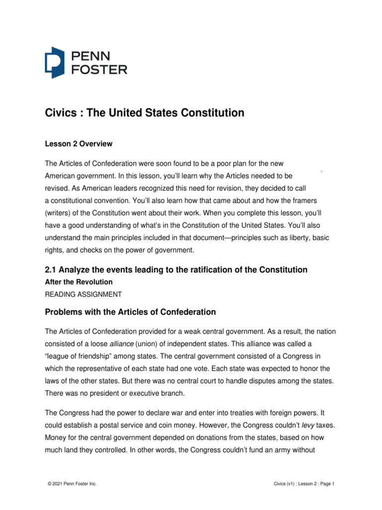 Civics - Lesson 2 | PDF | Presidents Of The United States | American ...