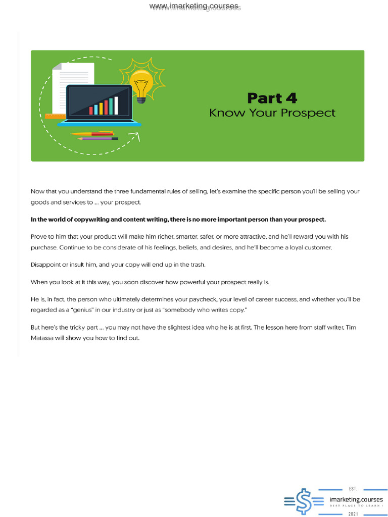 04a-Know Your Prospect | PDF | Advertising