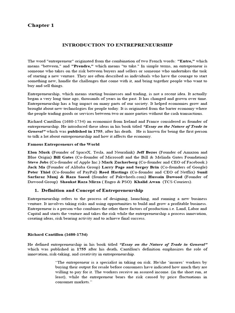 Chapter 1-7 | PDF | Entrepreneurship | Corporate Finance