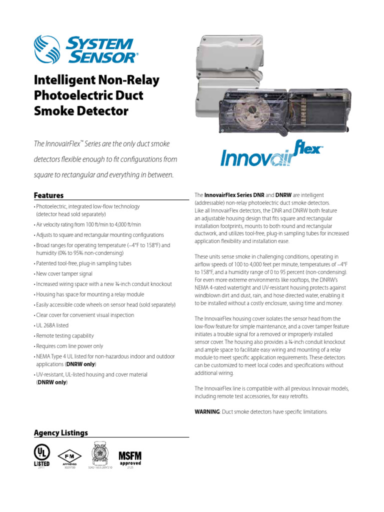 DNR-DNRW DataSheet A05-0422 | PDF | Duct (Flow) | Electrical Wiring