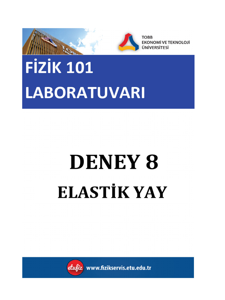 Fi̇z101l-Deney 8-2023-2024-Güz Dönemi̇ | PDF