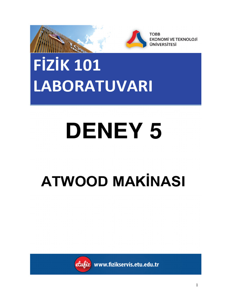 Fi̇z101l-Deney 5-2023-2024-Güz Dönemi̇ | PDF
