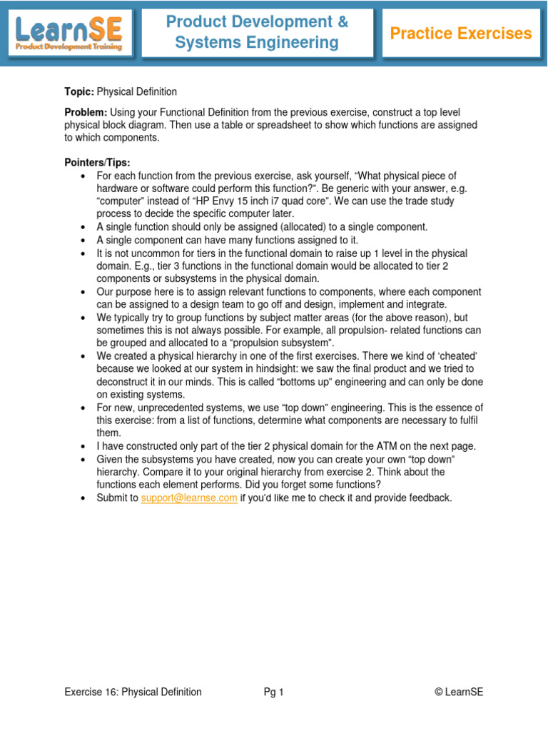 16 Physical Definition | PDF | System | Function (Mathematics)