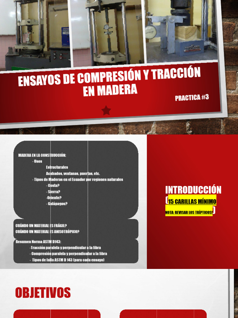 Clase 7 - P3 Compresión y Tracción en Madera | PDF | Pascal (Unidad ...
