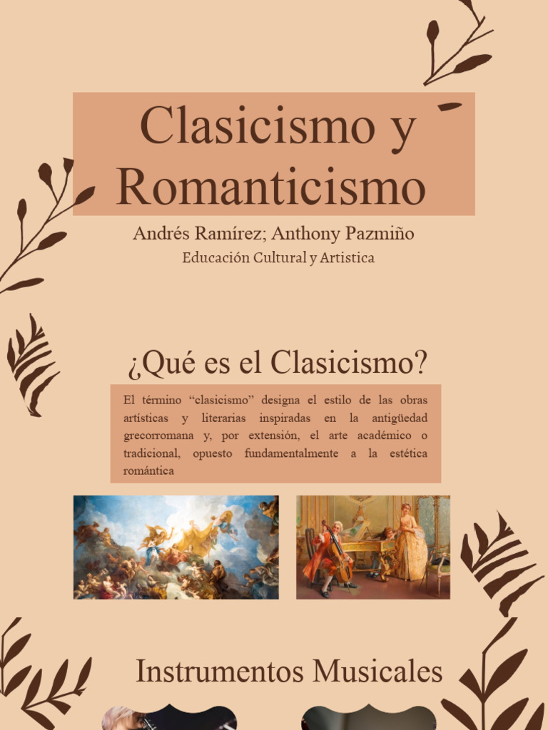 Clasicismo y Romanticismo | PDF
