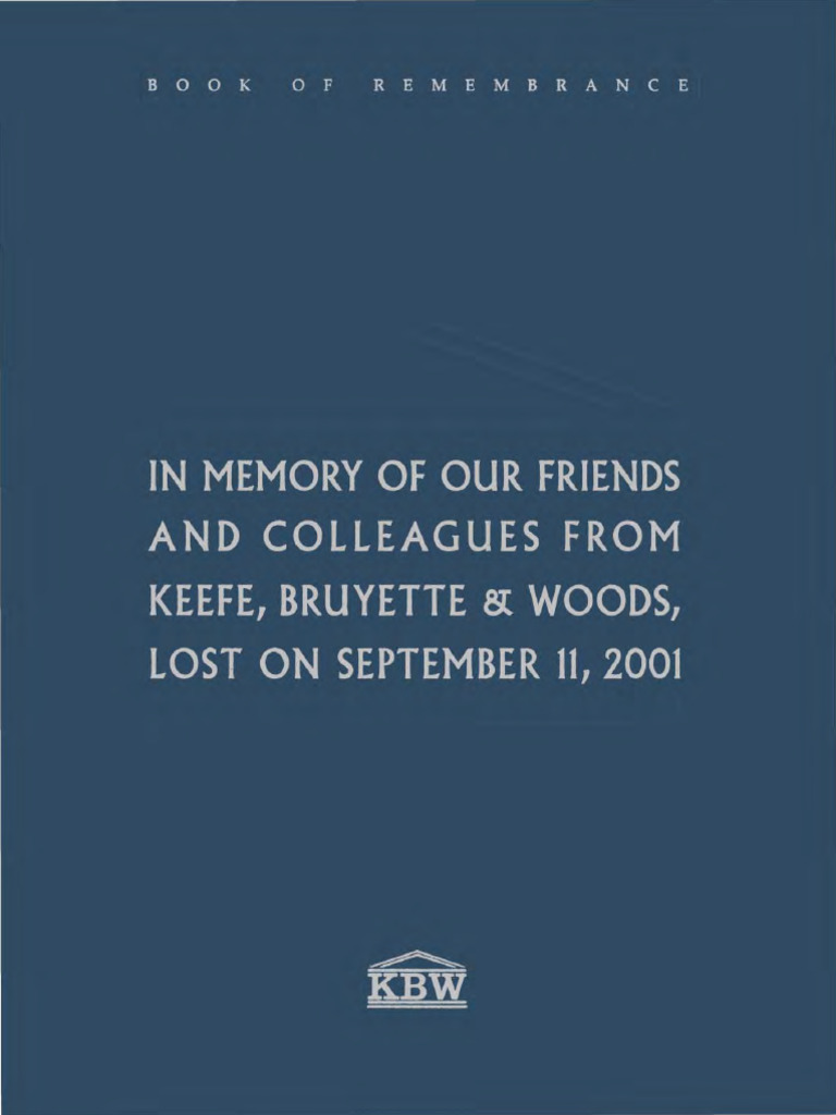 Remembering KBW's 9/11 Heroes | PDF