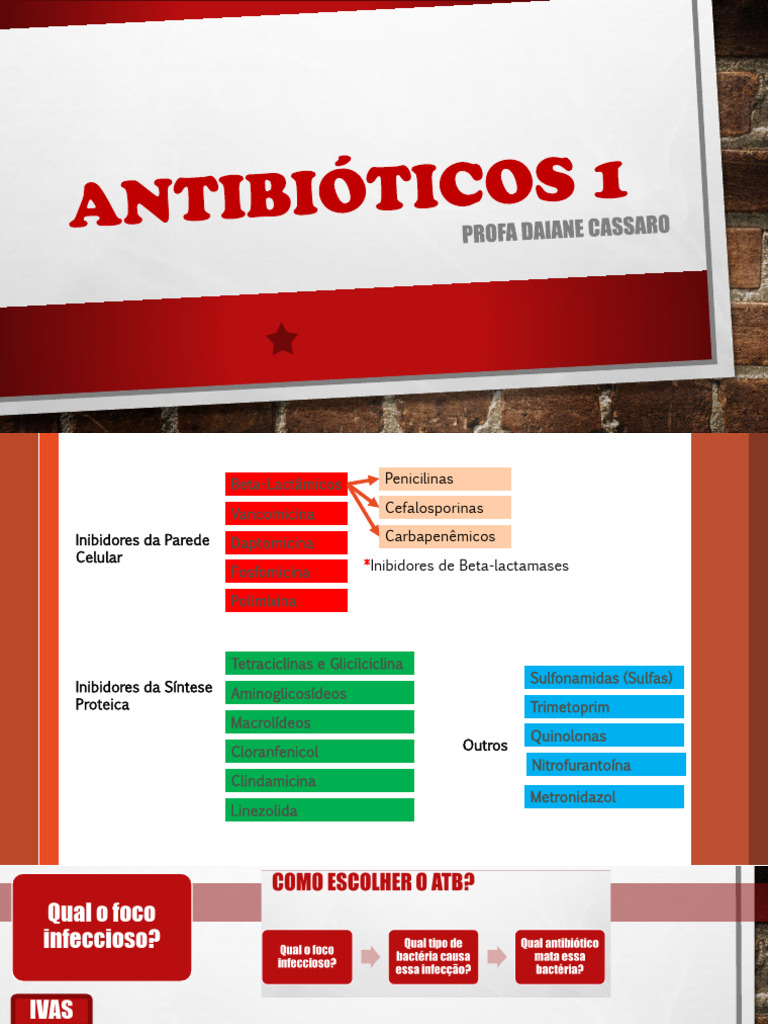 Aula 10 - Atb1 - Alunos 2022 | PDF | Penicilina | Bactérias