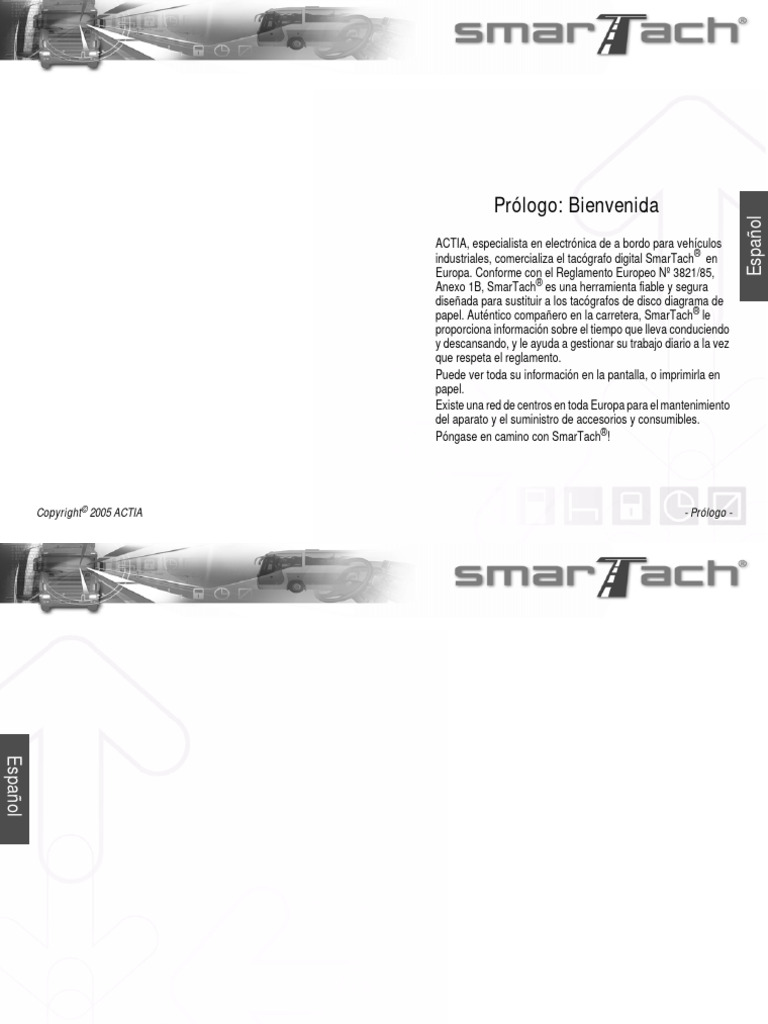 Manual Usuario Actia Smart Tach | PDF | Almacenamiento de datos de la ...