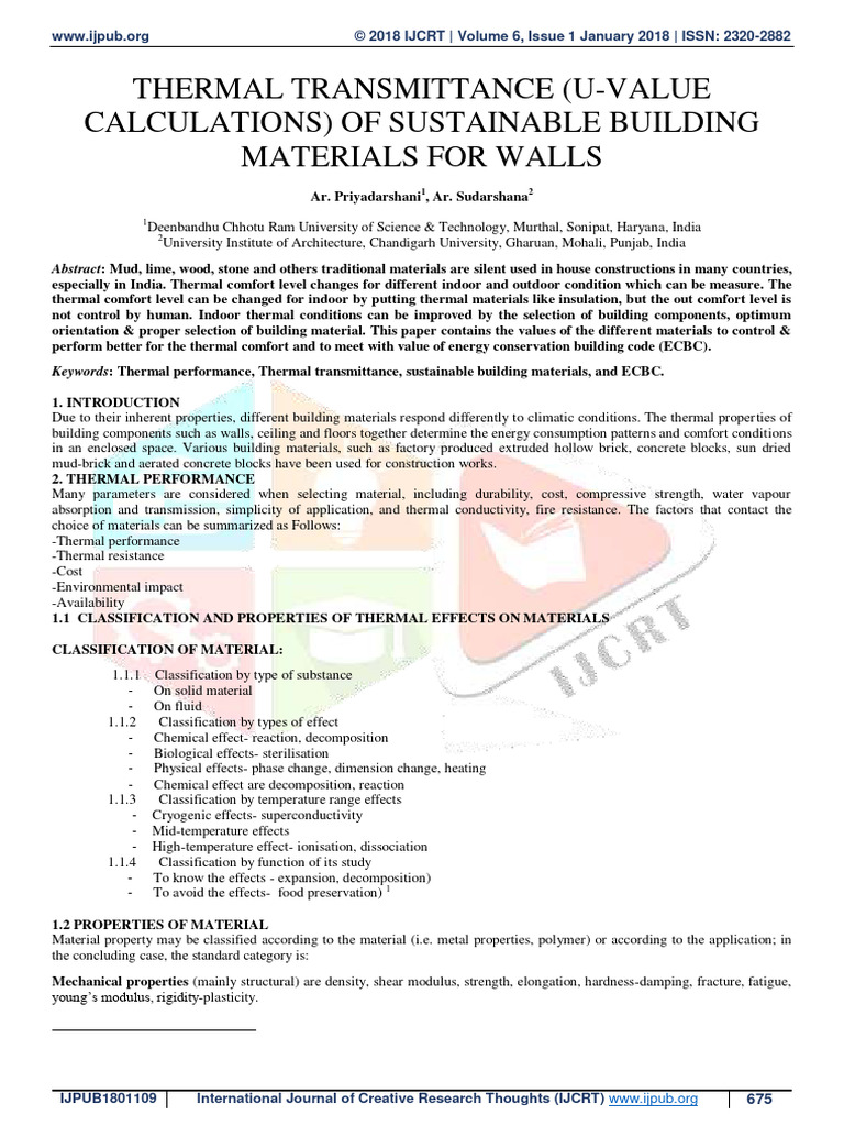 R and U Value | PDF | Building Materials | Fly Ash
