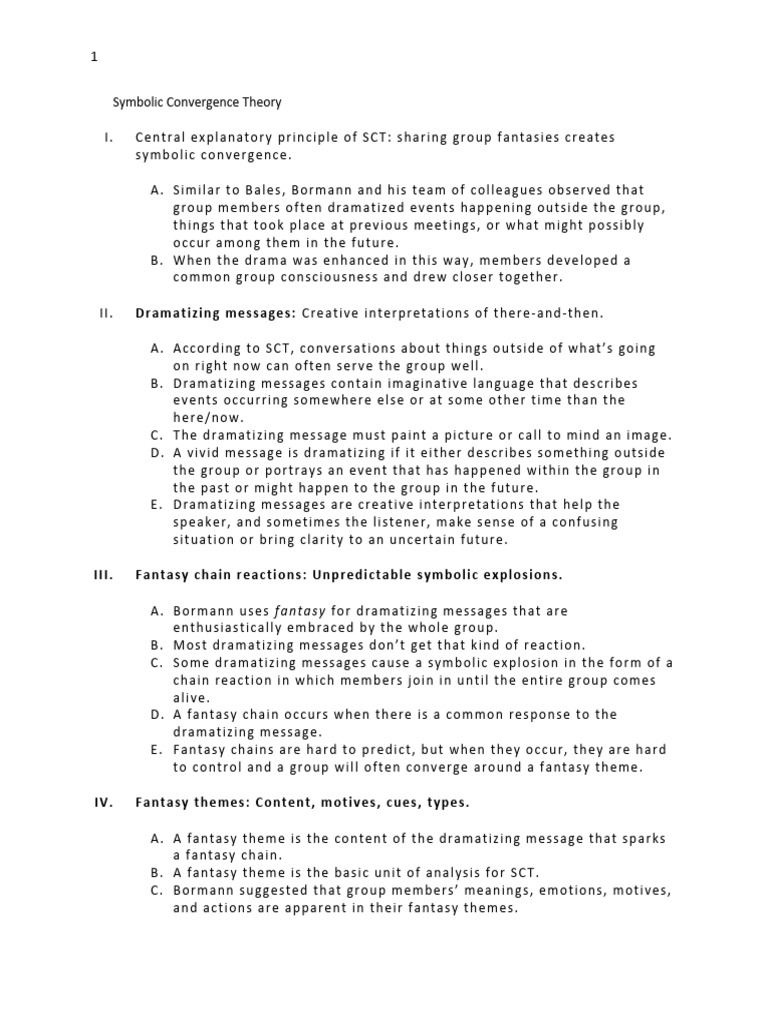 Symbolic Convergence Theory | PDF | Psychology | Psychological Concepts