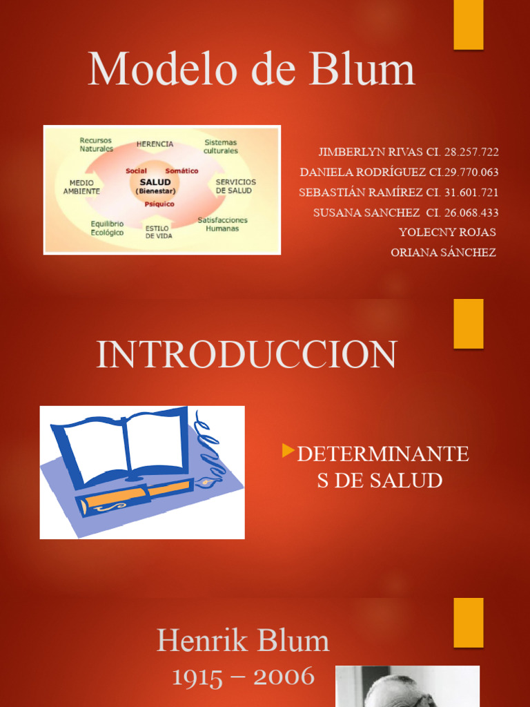 Modelo de Blum y Herencia Biológica | PDF | Salud y bienestar