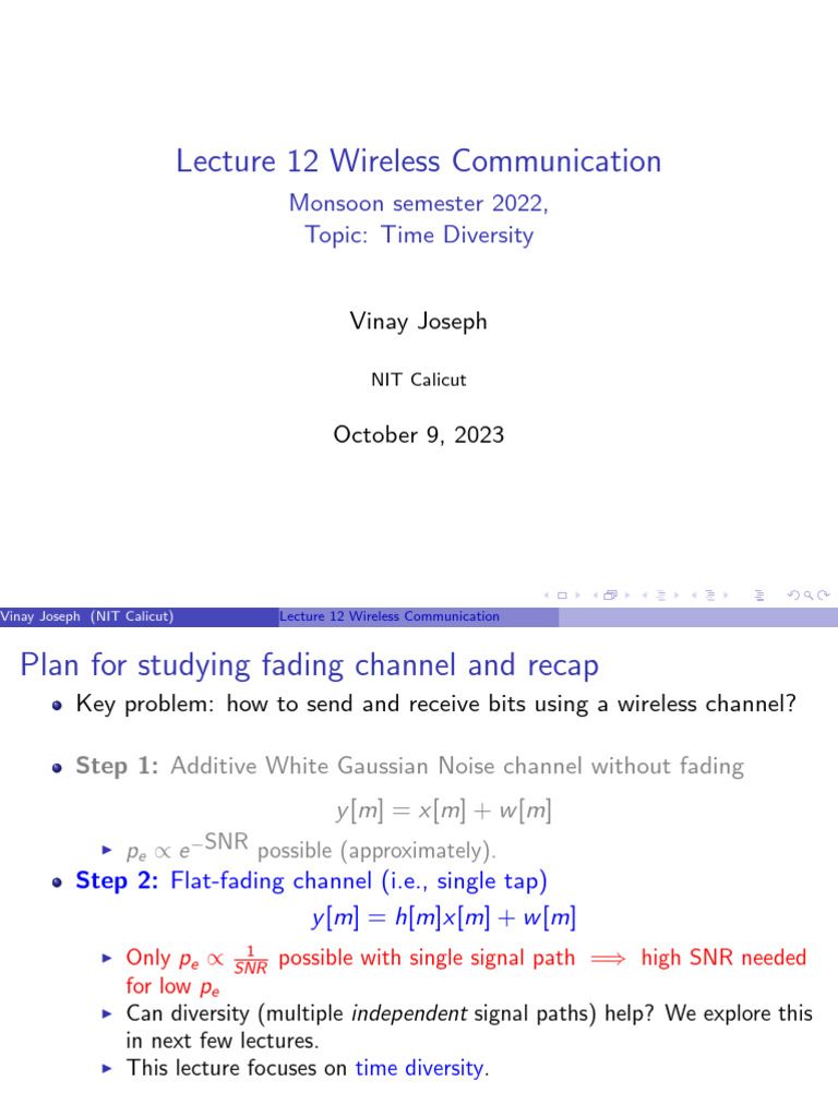 WC Lecture12 Slides | PDF | Electronics | Sound Production Technology