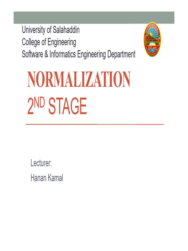 L5 Normalization Pdf Databases Information Science